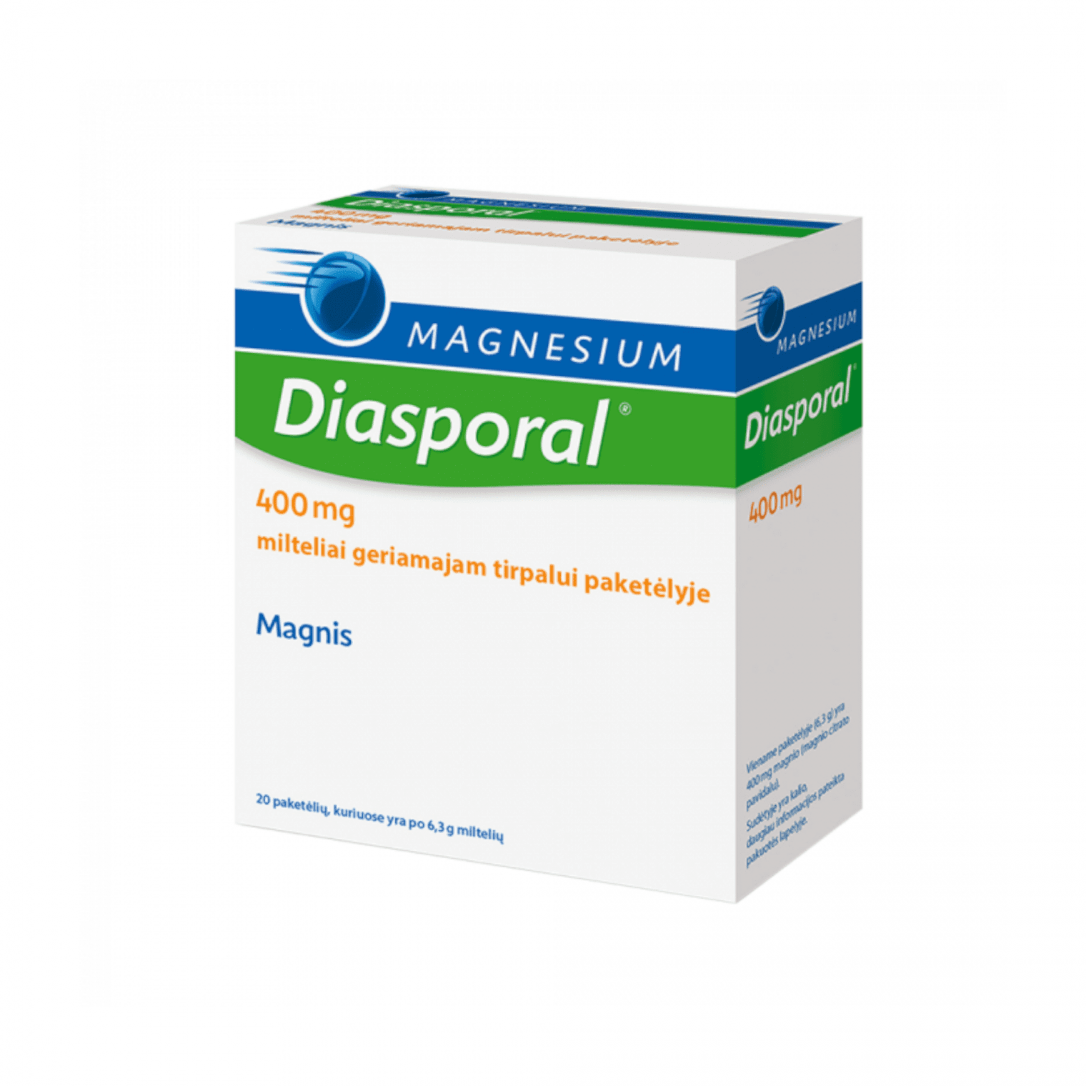 Magnesium Diasporal 400 mg milteliai geriamajam tirpalui