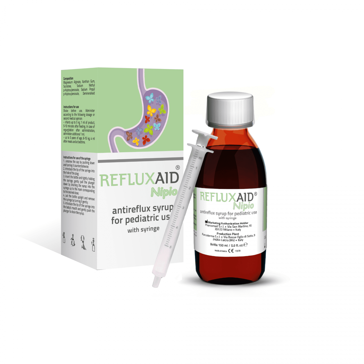 Pharcomed Refluxaid Nipio sirupas 150 ml | BENU vaistinė
