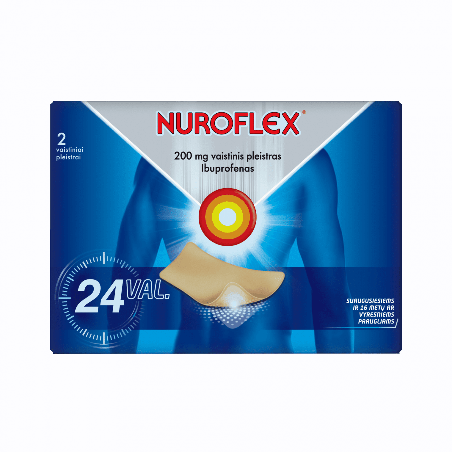 Nuroflex 200 mg vaistinis pleistras N2 | BENU vaistinė i