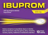 Ibuprom 200 mg plėvele dengtos tabletės N10 | BENU v ...