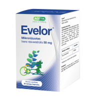 EVELOR 50 mg trans resveratrolis N90 | BENU vaistinė ...
