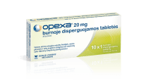 Opexa® 20 mg burnoje disperguojamos tabletės, N10