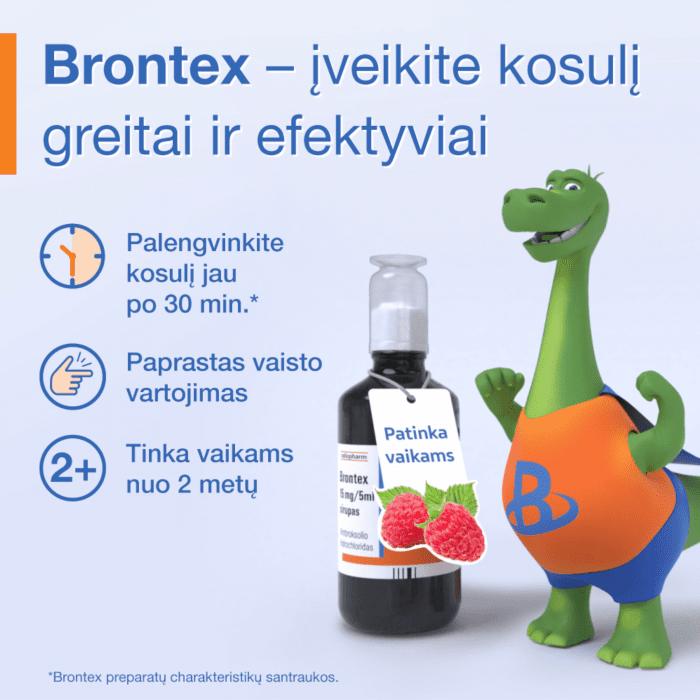 Brontex 15 mg/5 ml sirupas 100 ml | BENU vaistinė in ...