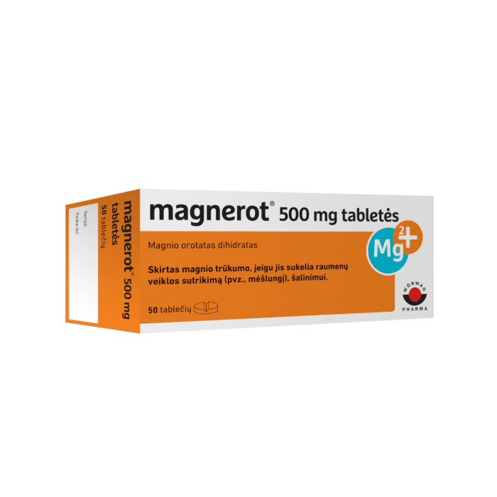 Magnerot 500 mg tabletės N50 | BENU vaistinė interne ...