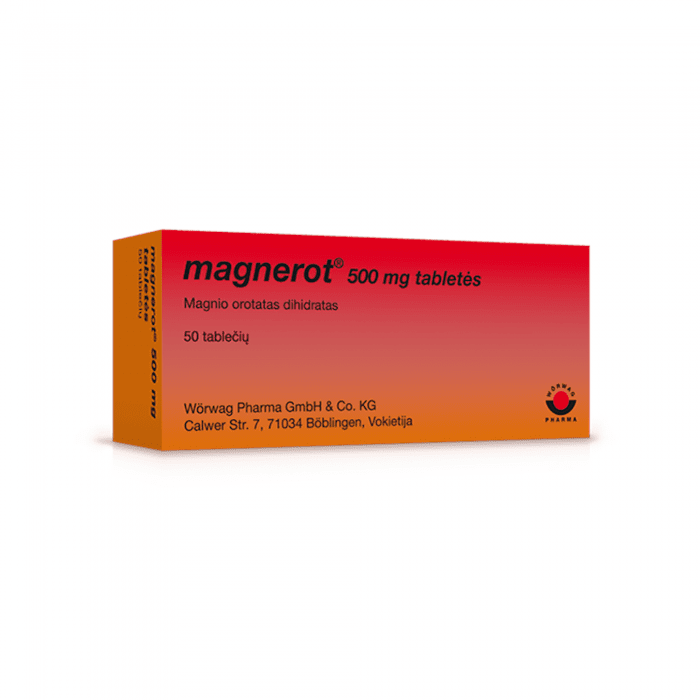 Magnerot 500 mg tabletės N50 | BENU vaistinė internete