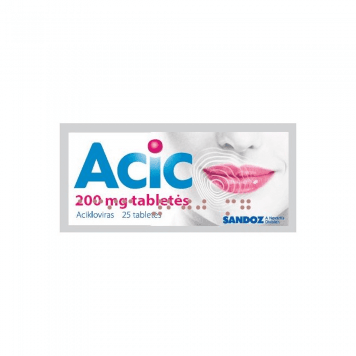 Acic 200 mg tabletės N25 | BENU vaistinė internete