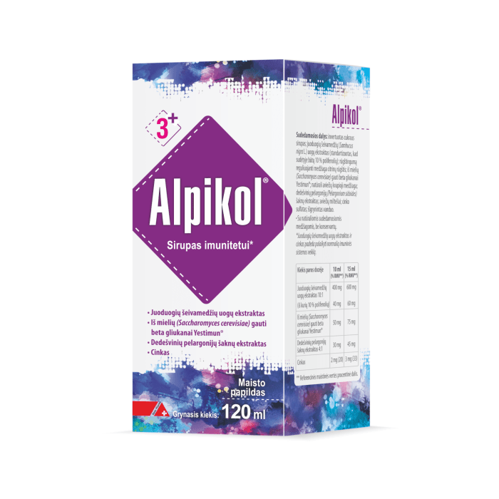 ALPIKOL sirupas imunitetui 120 ml | BENU vaistinė in ...