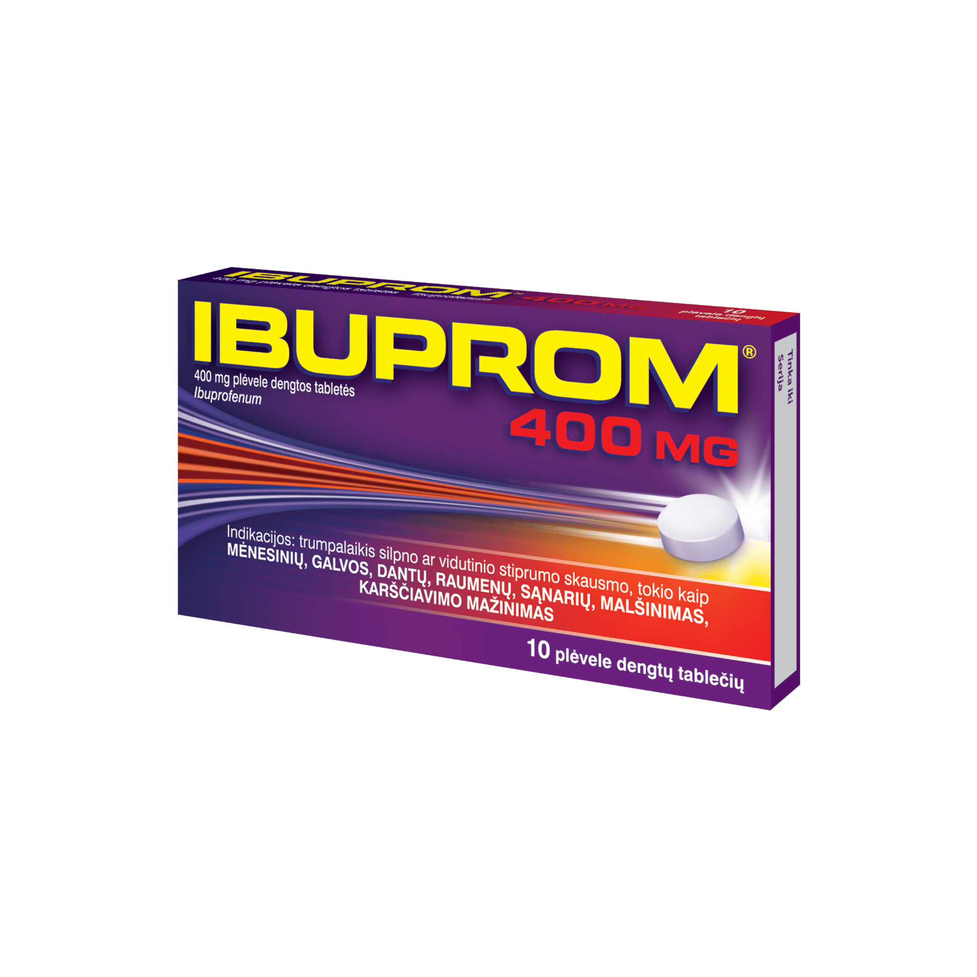 Ibuprom 400 mg plėvele dengtos tabletės N10 | BENU v ...