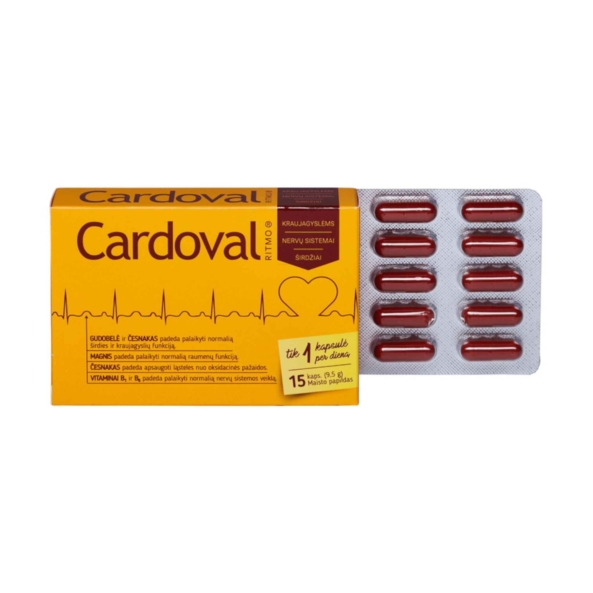 Cardoval Ritmo kietos kapsulės N15 | BENU vaistinė inter