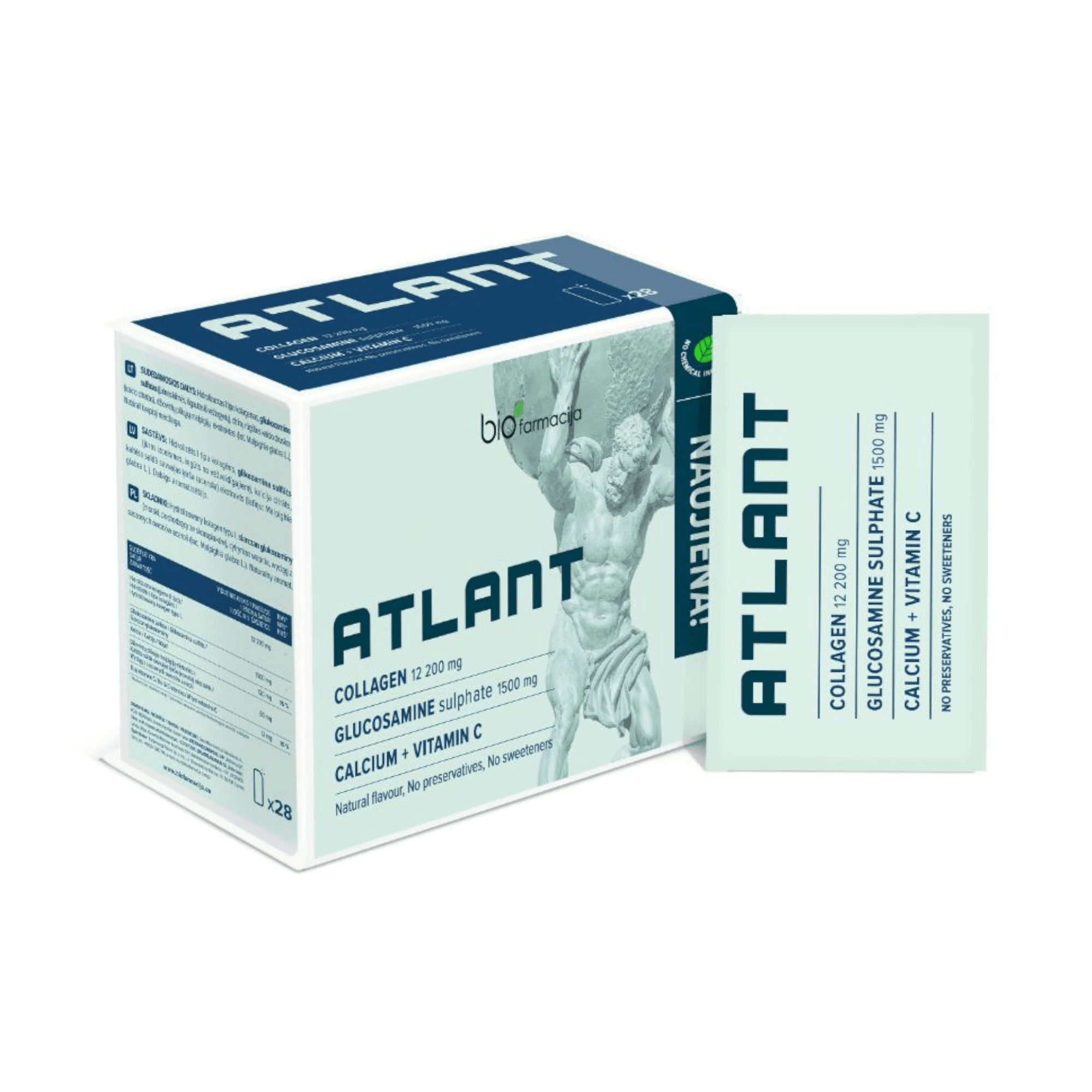 ATLANT milteliai 15 g, N28 | BENU vaistinė internete – N