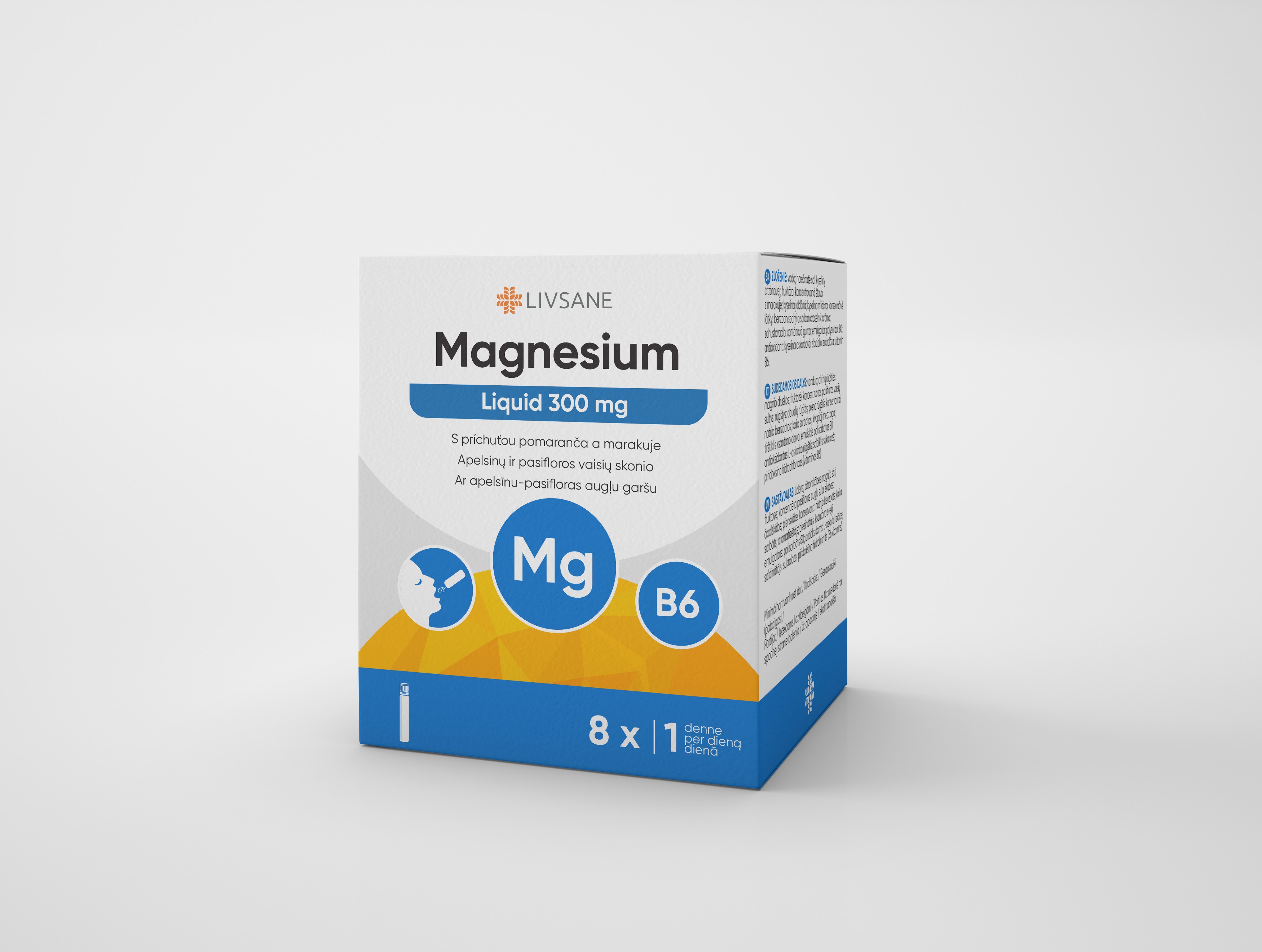 Livsane geriamosios ampulės MAGNESIUM 300 LIQUID + V ...