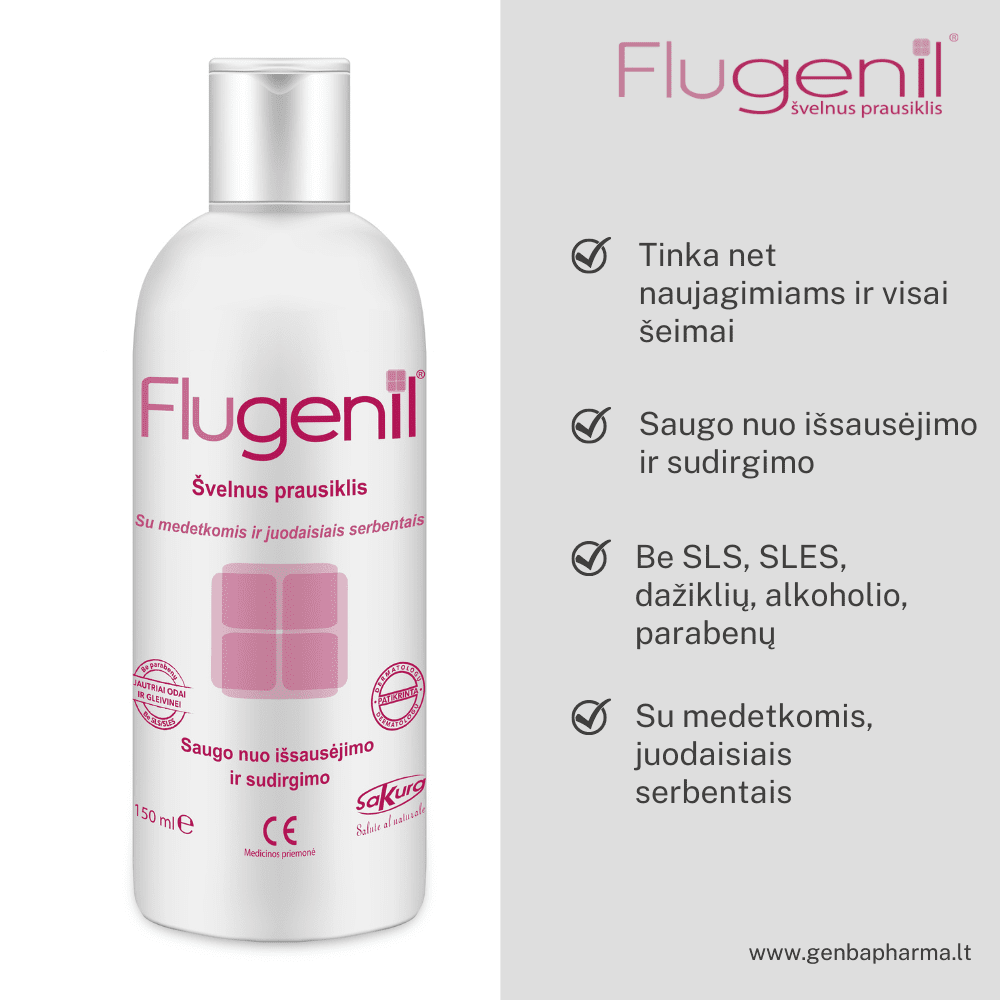 Flugenil švelnus prausiklis 150 ml | BENU vaistinė ...